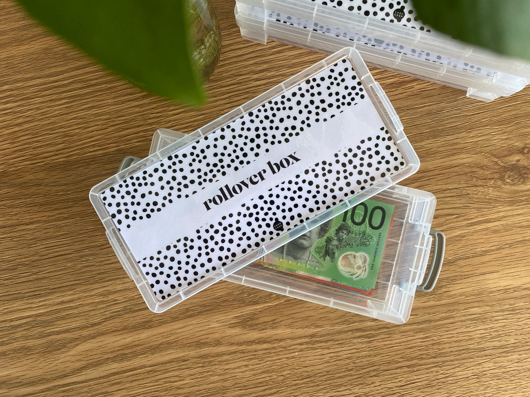 Rollover Box Money Storage | Cash Envelope System | Cash Budgeting ...
