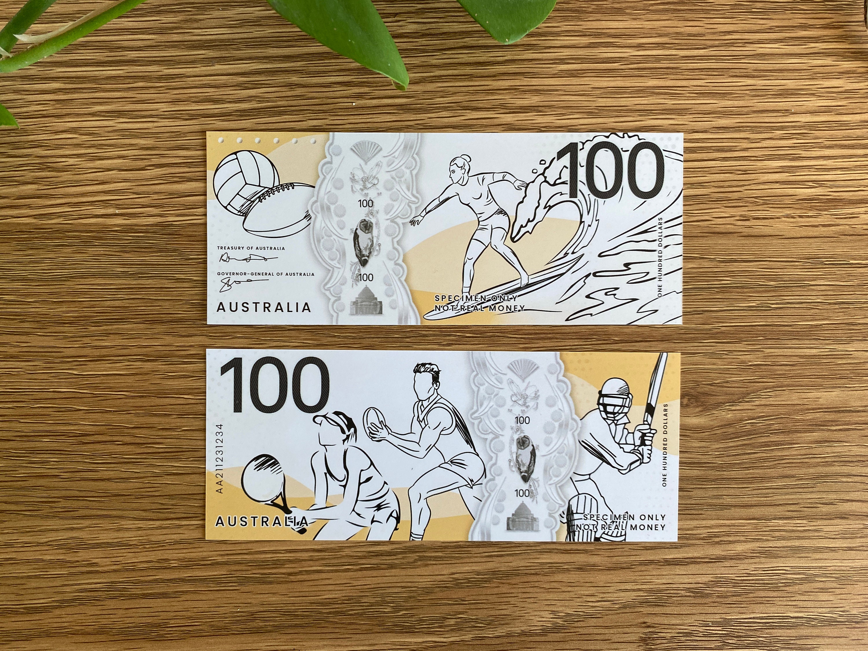 BUILD YOUR BUNDLE Banknotes Australian Bill Placeholders - Etsy