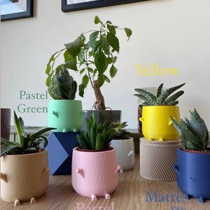 Happy Smiley 3D Printed Planter/plant Pot Smiley Face Cute - Etsy UK
