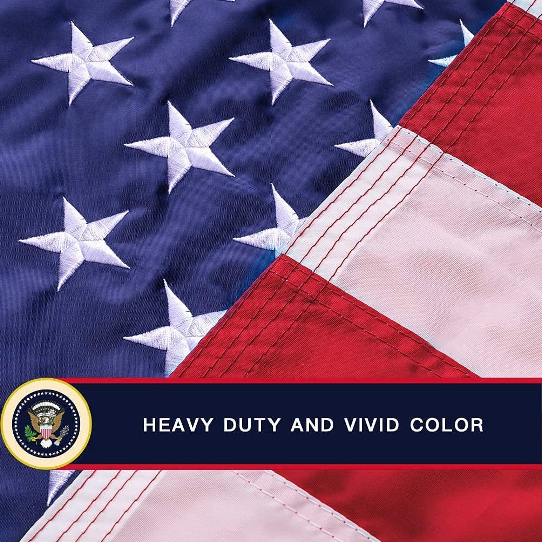 4x6 American Flag Heavy Duty Nylon USA Flags Embroidered - Etsy