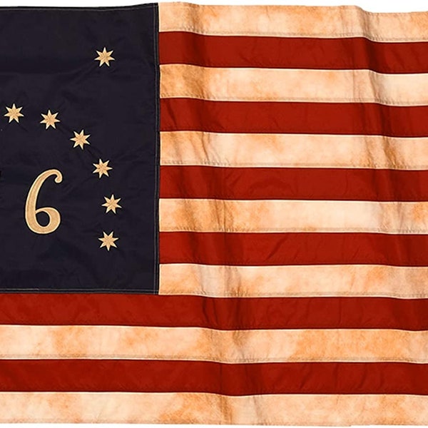 Tea Stained Flag - Etsy