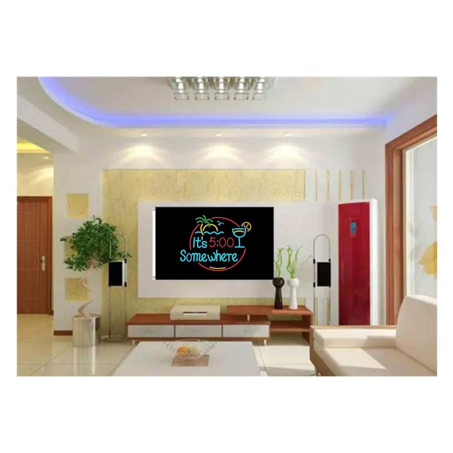 It's 5 O'clock Somewhere Flag Novelty Party Flag 3x5 | Etsy