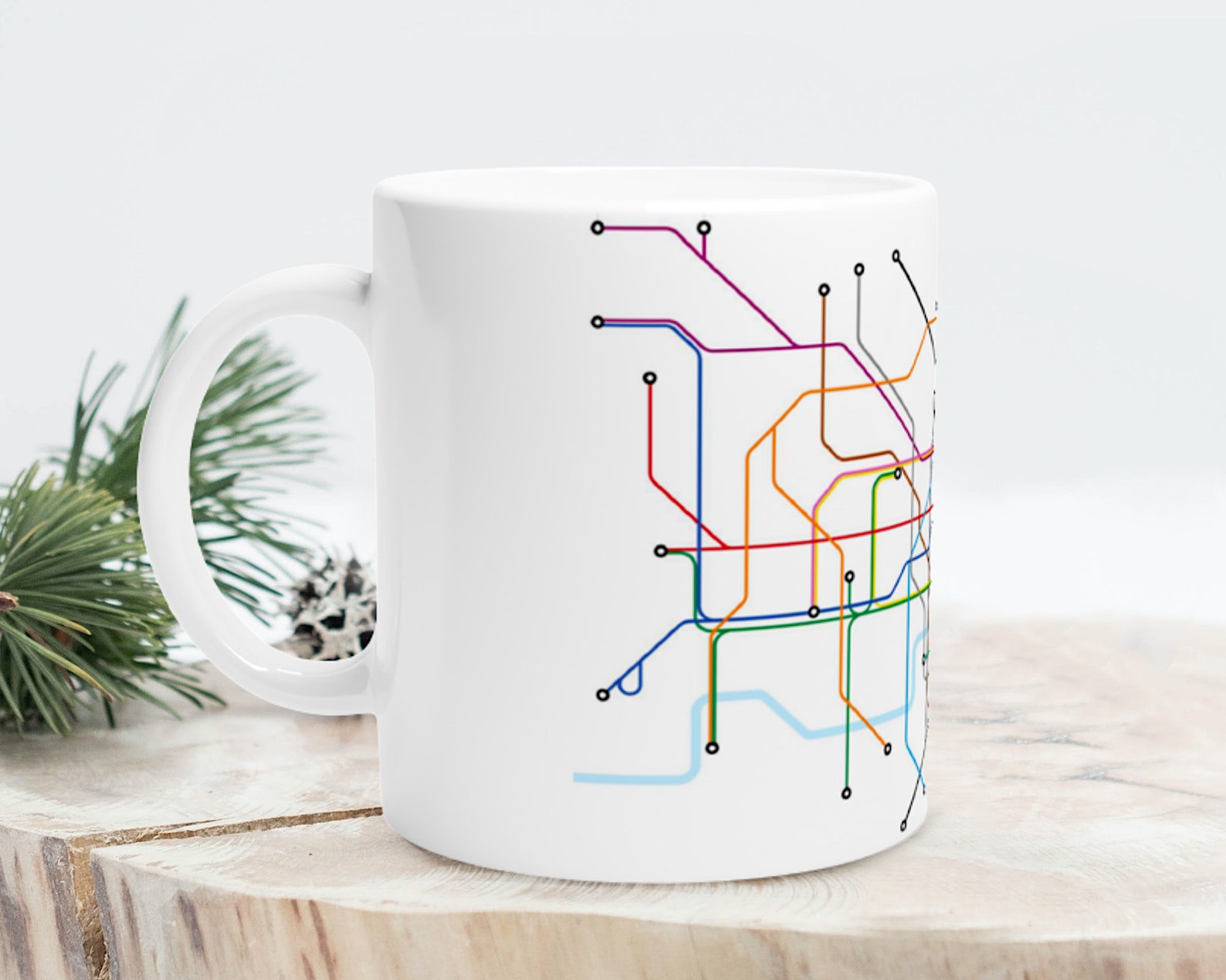 London Underground Map Mug: Handmade Ceramic Souvenir - Etsy