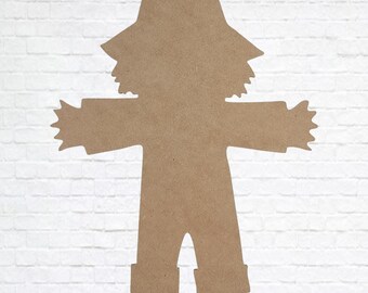 Scarecrow Fall DIY Blank Cutout, Unfinished Wooden Craft Shape, Do It ...