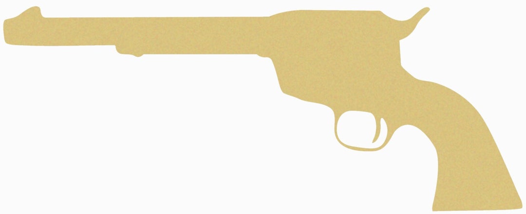Gun Revolver Pistol Unfinished Wood Craft Shape, Do It Yourself, Wild ...