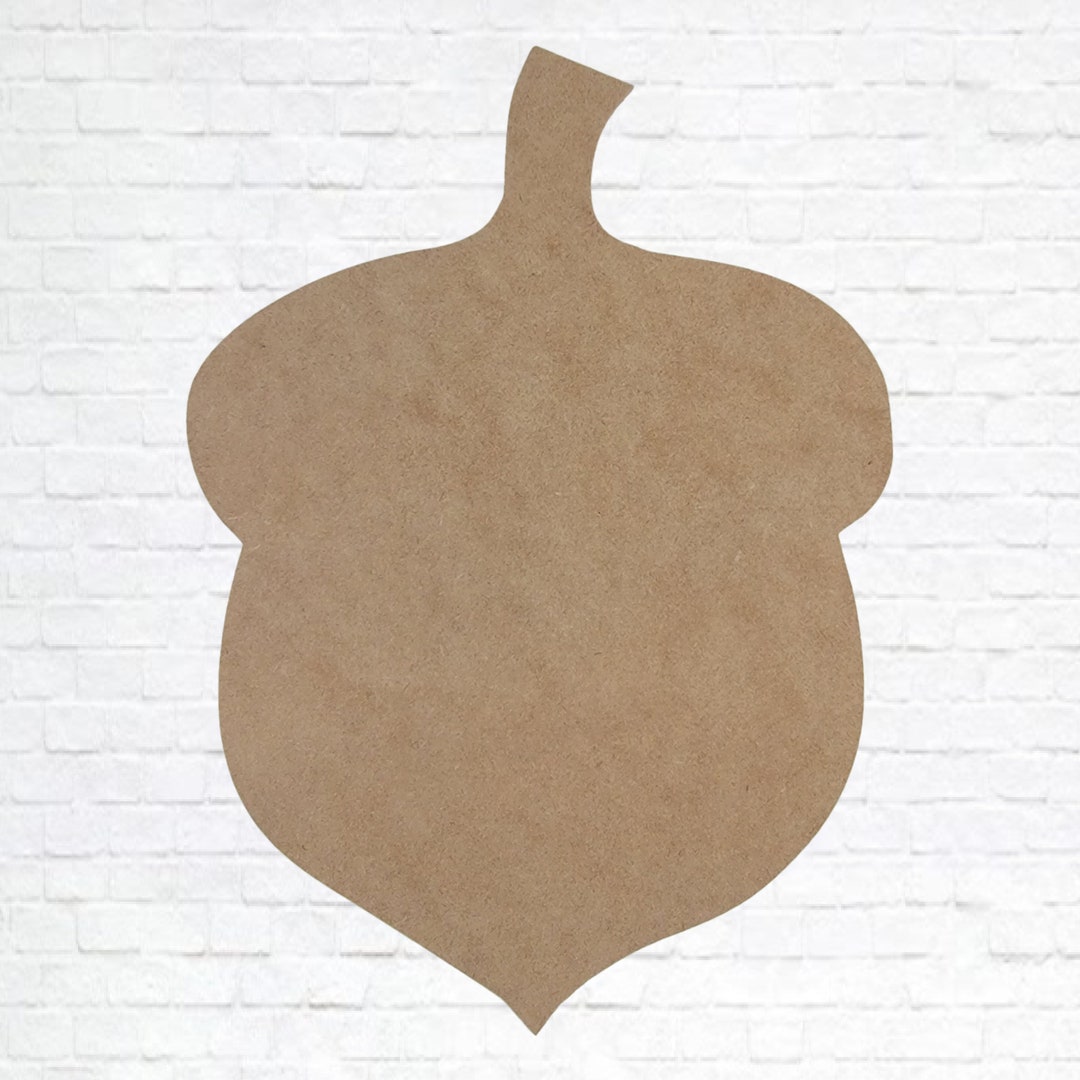 Wooden Acorn Shape, Wall Door Hanger, Buy Acorn Fall Craft Shape Today ...