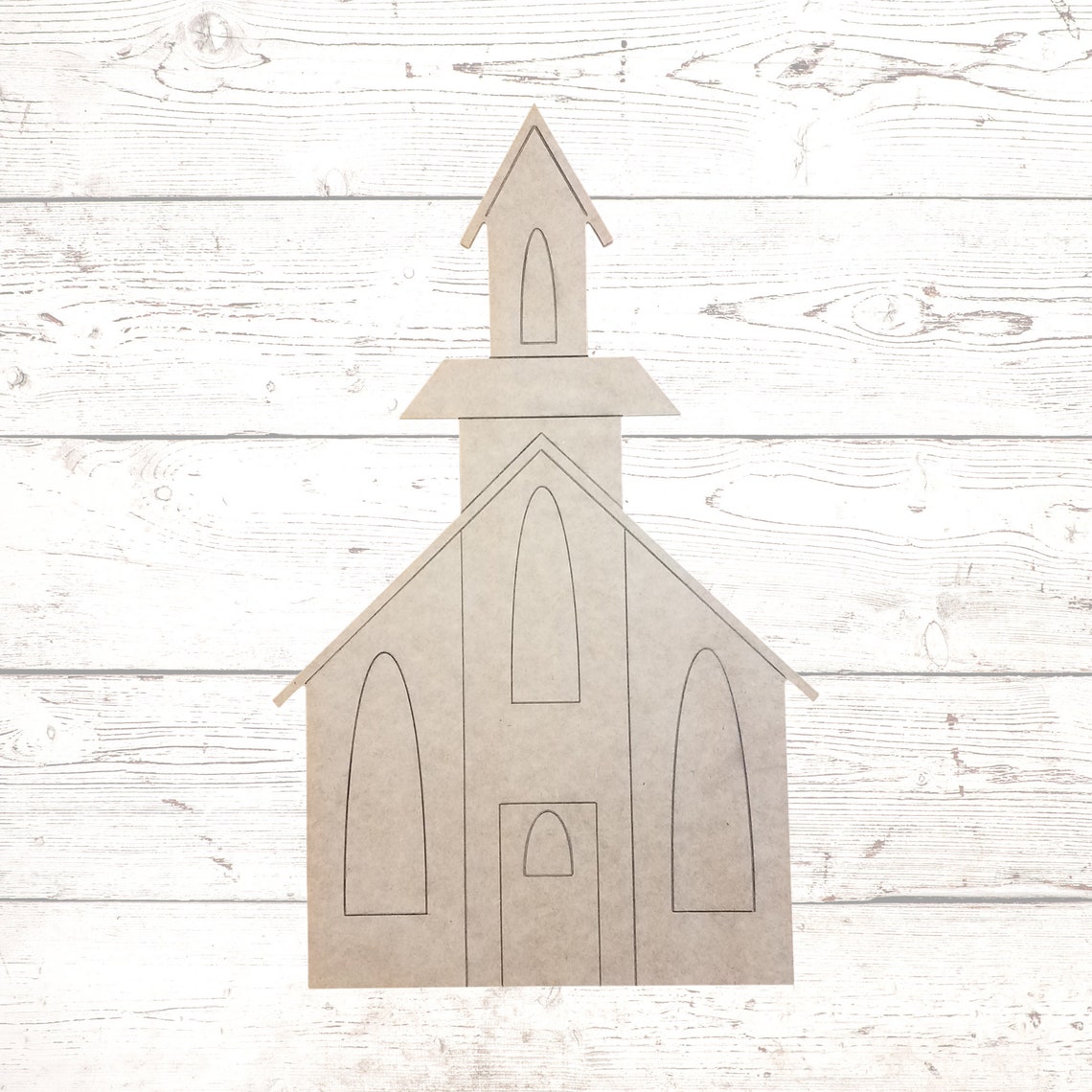 Church Cutout School House Wooden Cutout Paint Party Wood | Etsy