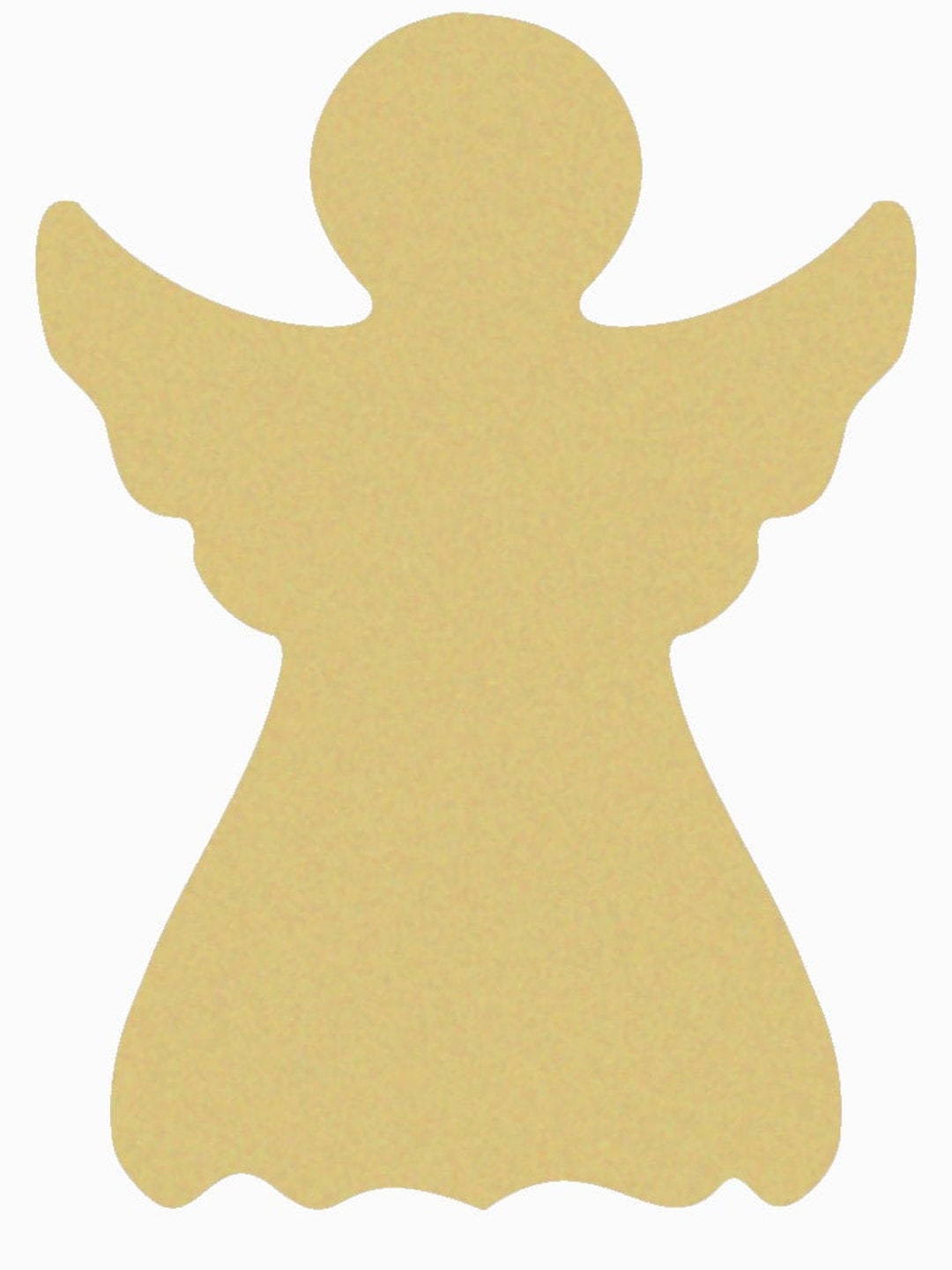 ANGEL Unfinished Wooden Craft Shape, Do It Yourself Angel Piece ...