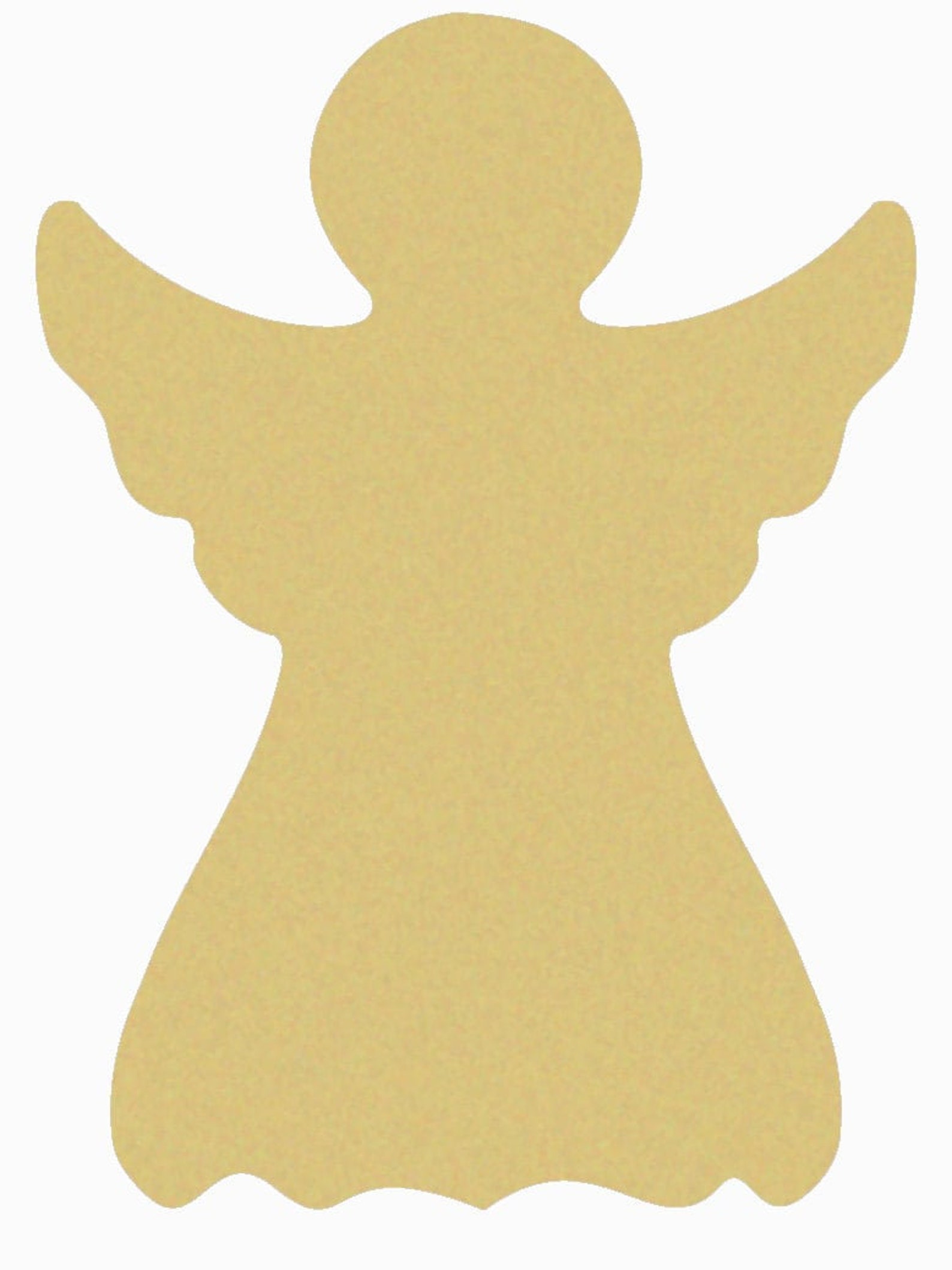 ANGEL Unfinished Wooden Craft Shape, Do It Yourself Angel Piece ...