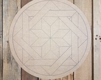 Star Burst Geometric Art, Unfinished Wall Art, DIY Paintable, Wood ...