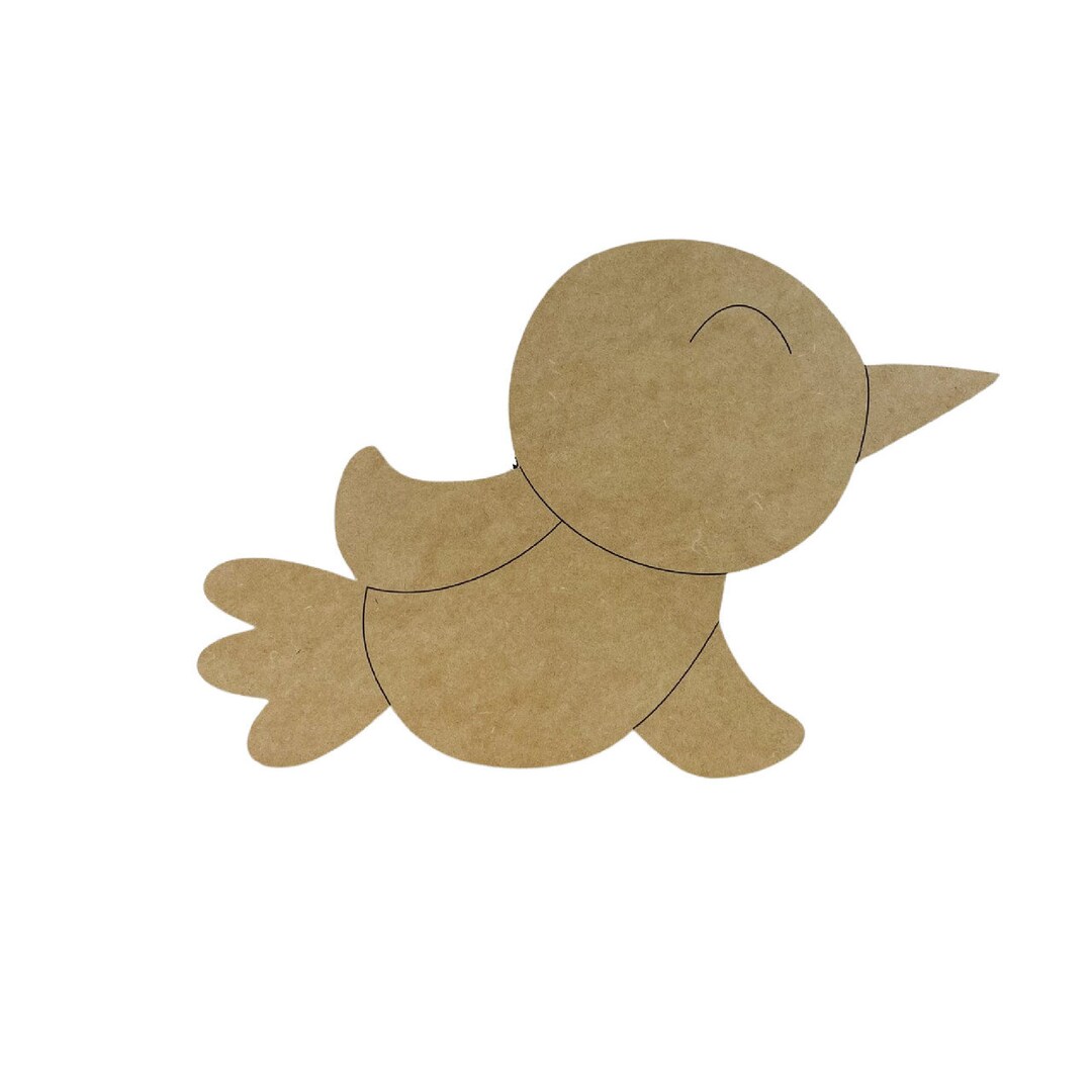 Song Bird, Paint by Line MDF Wooden Craft, Unfinished Craft, DIY Craft ...