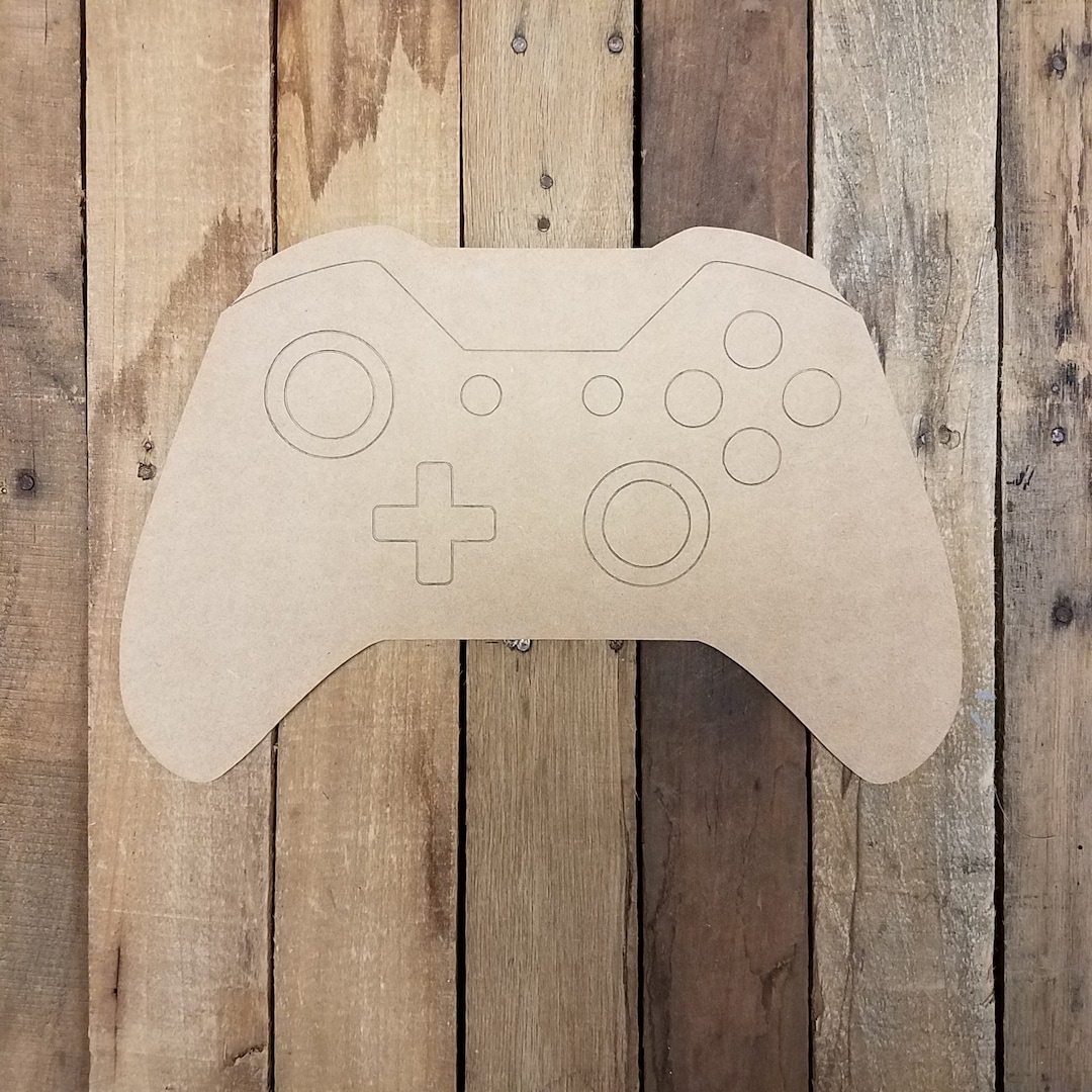 Xbox Controller Cutout, Unfinished Wall Art, DIY Paintable, Wood Cutout ...