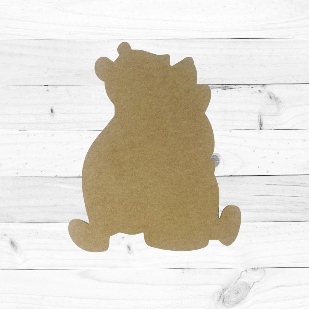 Bear Cub, MDF Unfinished Wooden Craft BAC - Etsy