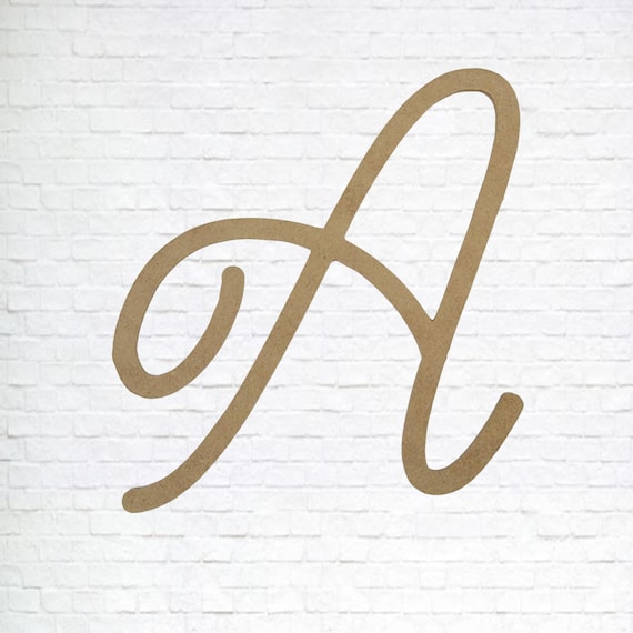 Unfinished Wooden Arianna Letter Buy This Wooden Letter | Etsy