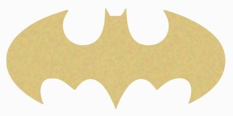Bat Symbol Unfinished Wooden Craft Shape, Do It Yourself, Dark Knight ...