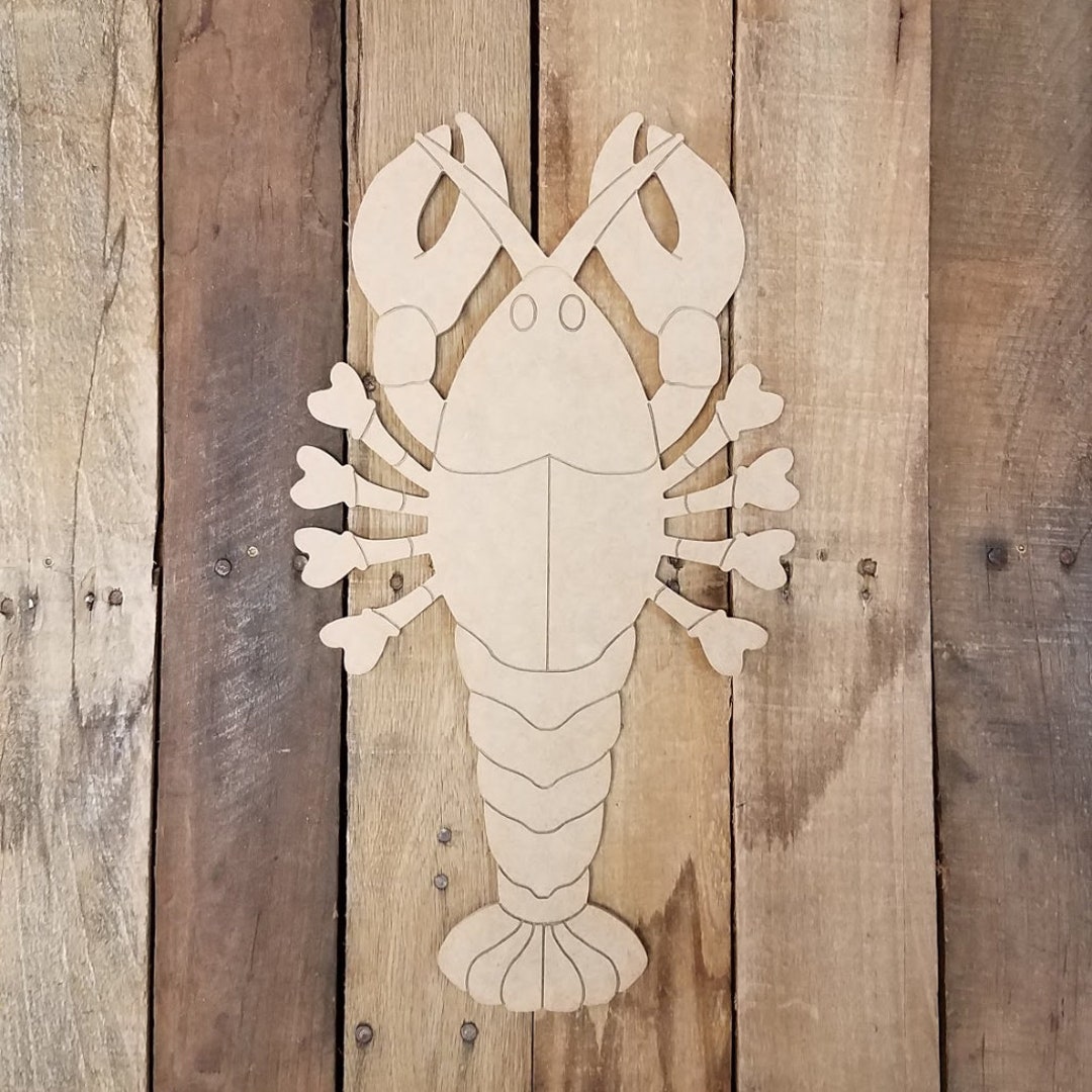 Cajun Crawfish, Wood Cutout, Shape, Louisiana Seafood Wood Cutout ...