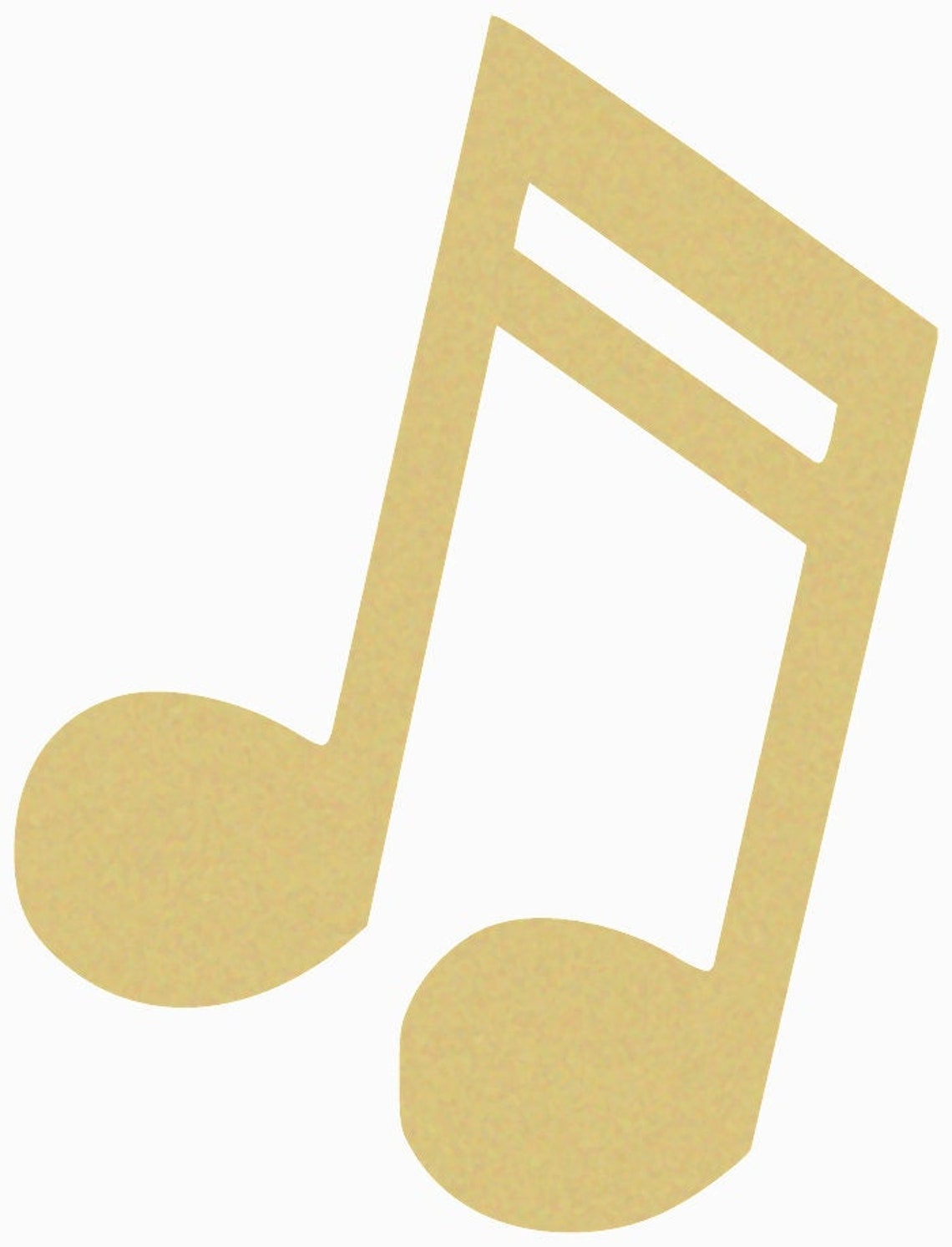 Double Music Note Unfinished Wooden Craft Shape, Do It Yourself, Music ...