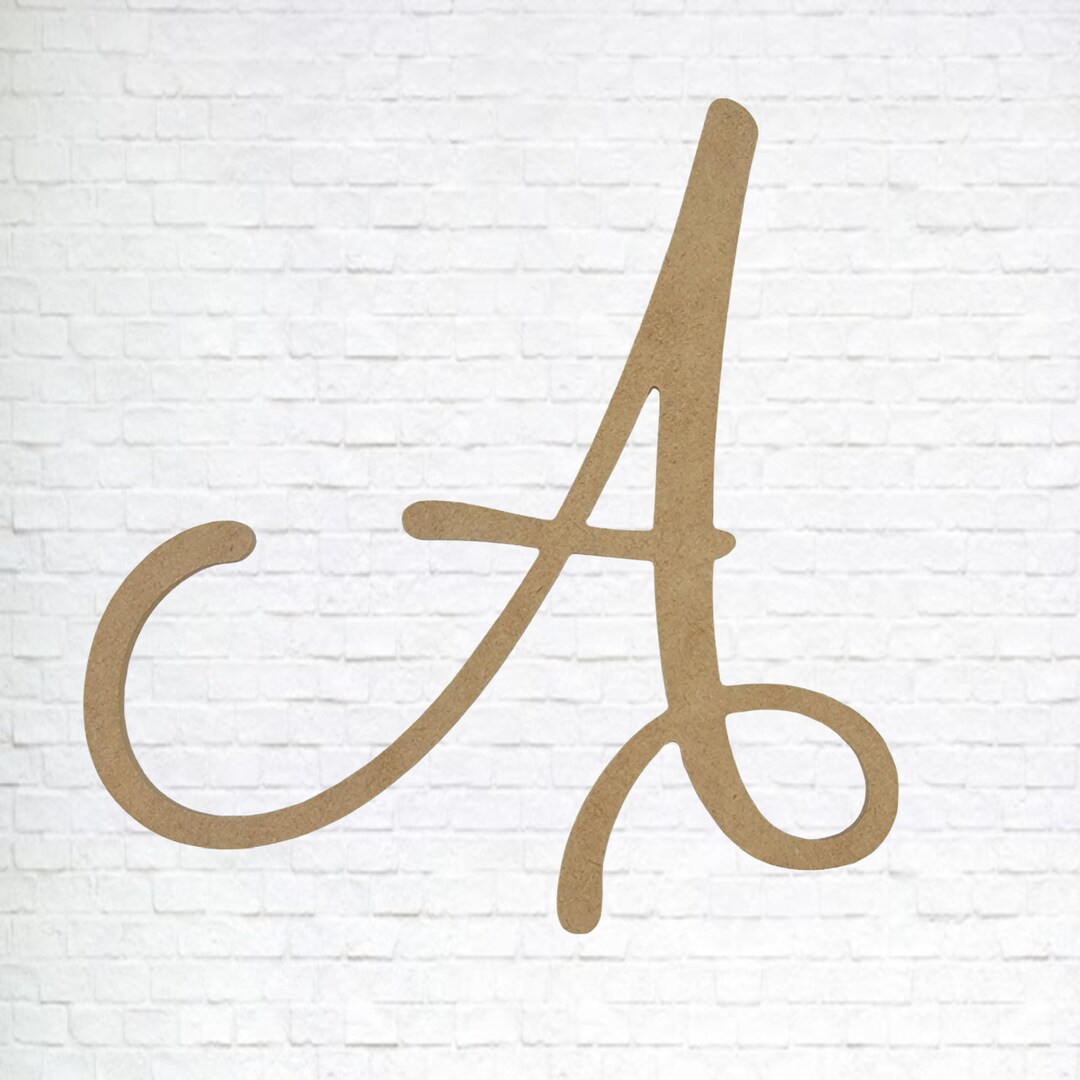 Unfinished Wooden Marcella Letter, Buy This Wooden Letter Today! - Etsy
