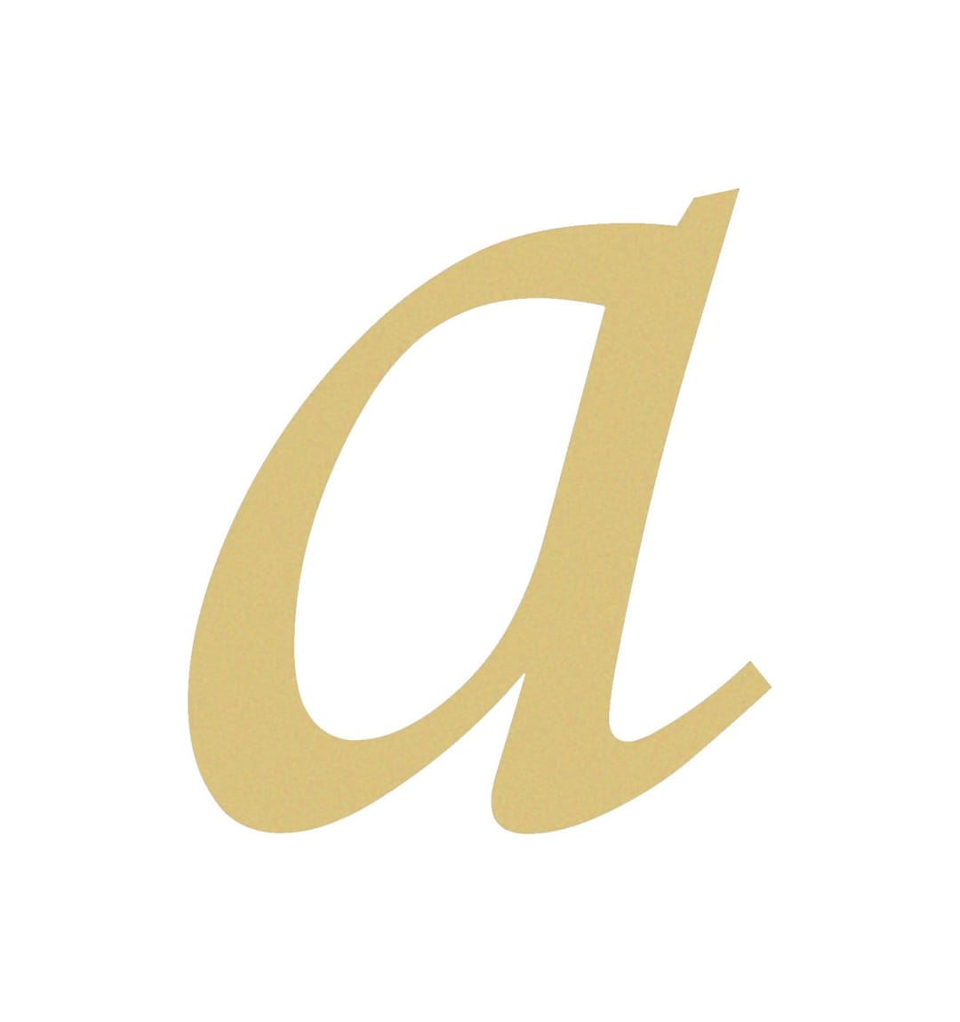 Unfinished LOWERCASE Letter MONOTYPE Paintable, Craft Letter, Full ...
