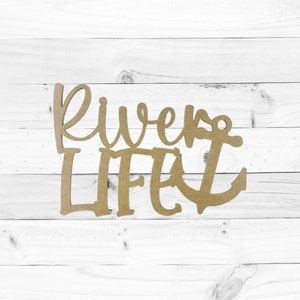 River Life MDF Cutout: Unfinished Camp Craft - Etsy