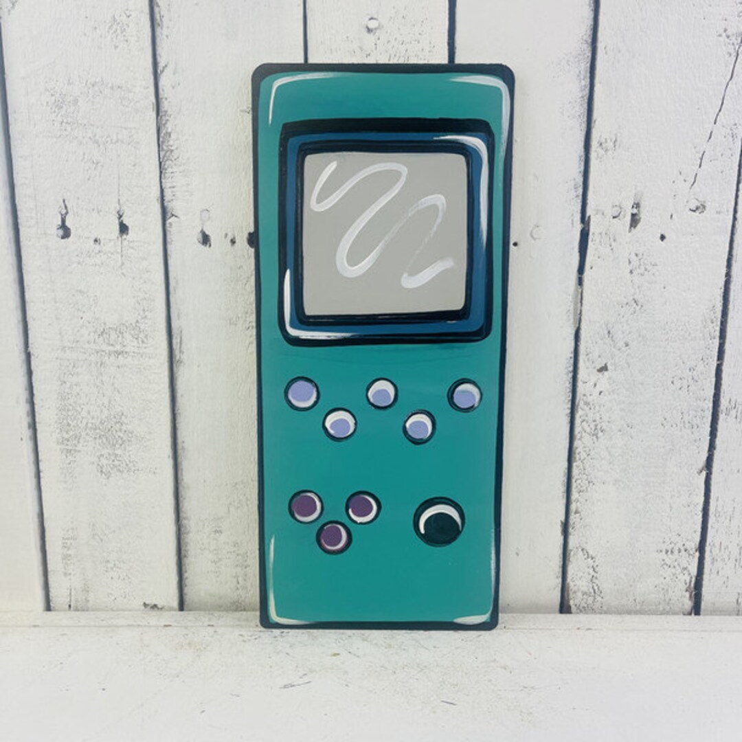 Gaming Console, 90's Shapes, Unfinished Wood Cutout, Paint by Line, BAC ...