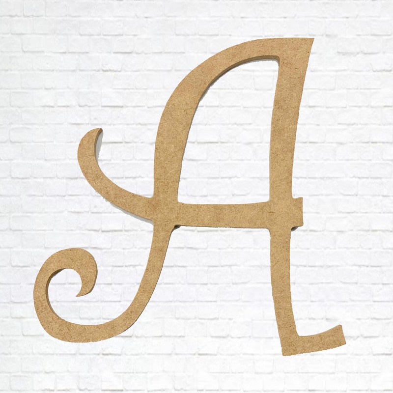 Curly Letters - Etsy