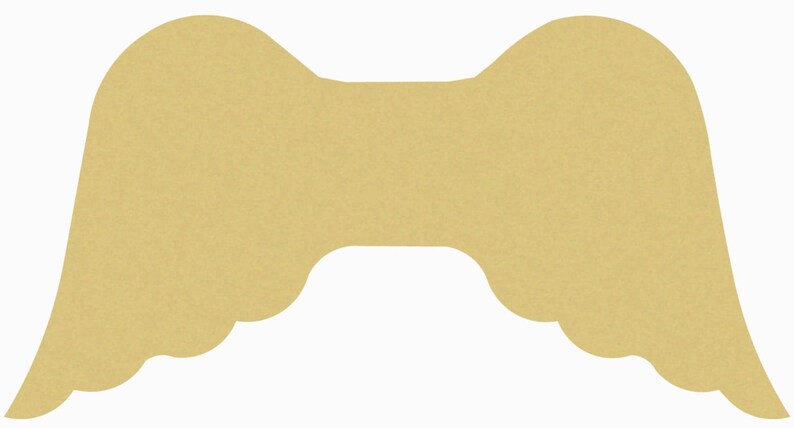 Wing Plaque, Craft, Wooden Unfinished, Shape, Paintable, Connected ...