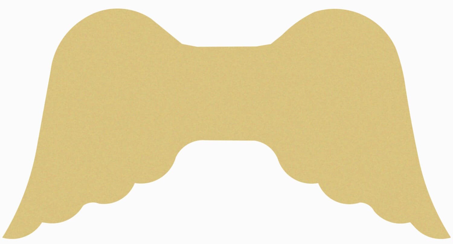 Wing Plaque, Craft, Wooden Unfinished, Shape, Paintable, Connected ...