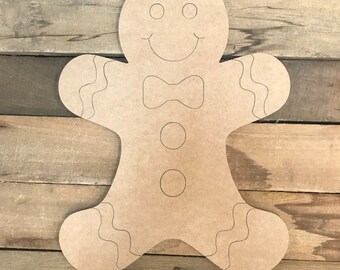 Gingerbread Man Decorated Christmas Cookie Holiday Food Snack - Etsy