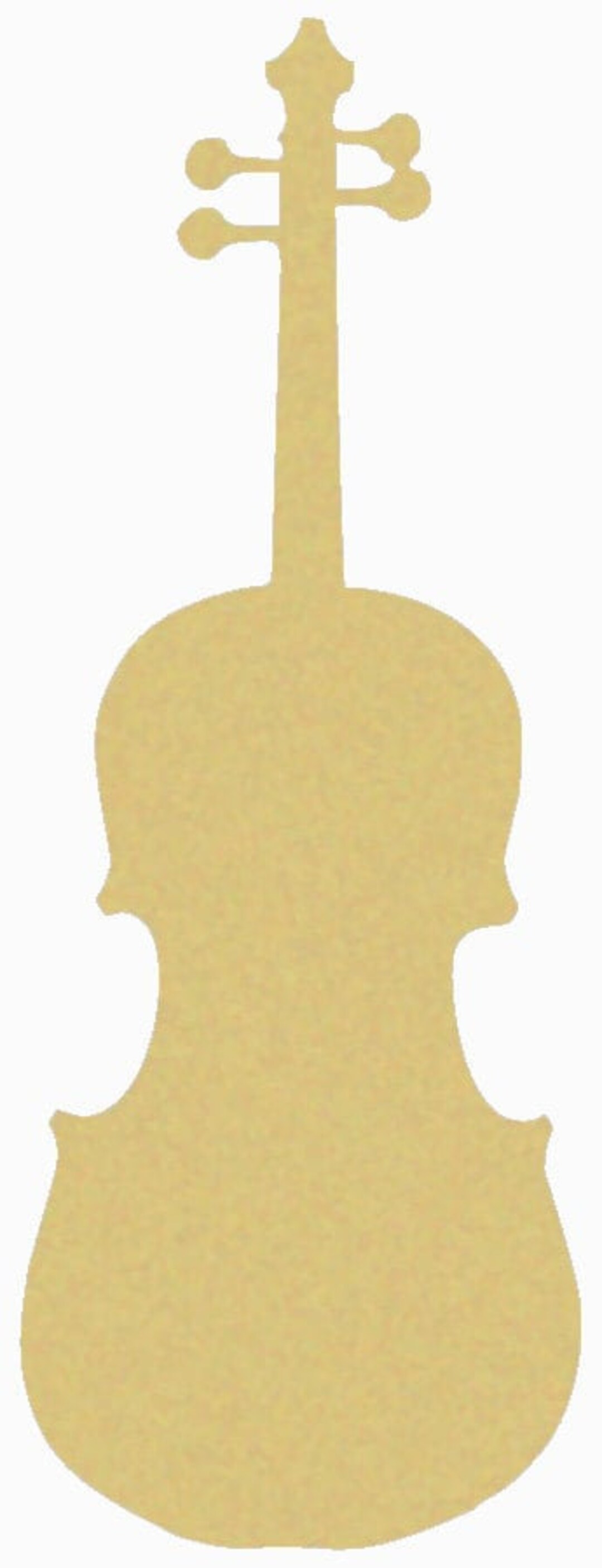 VIOLIN Paintable Craft Shape, Wooden Unfinished, Classical Music String ...
