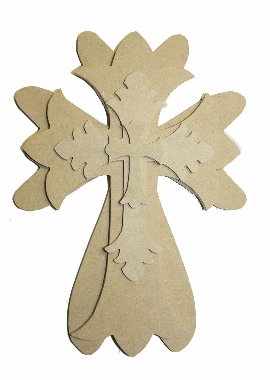 Unfinished Layered Stackable Set Cross Paintable Cutouts 9.5''ST6, DIY ...