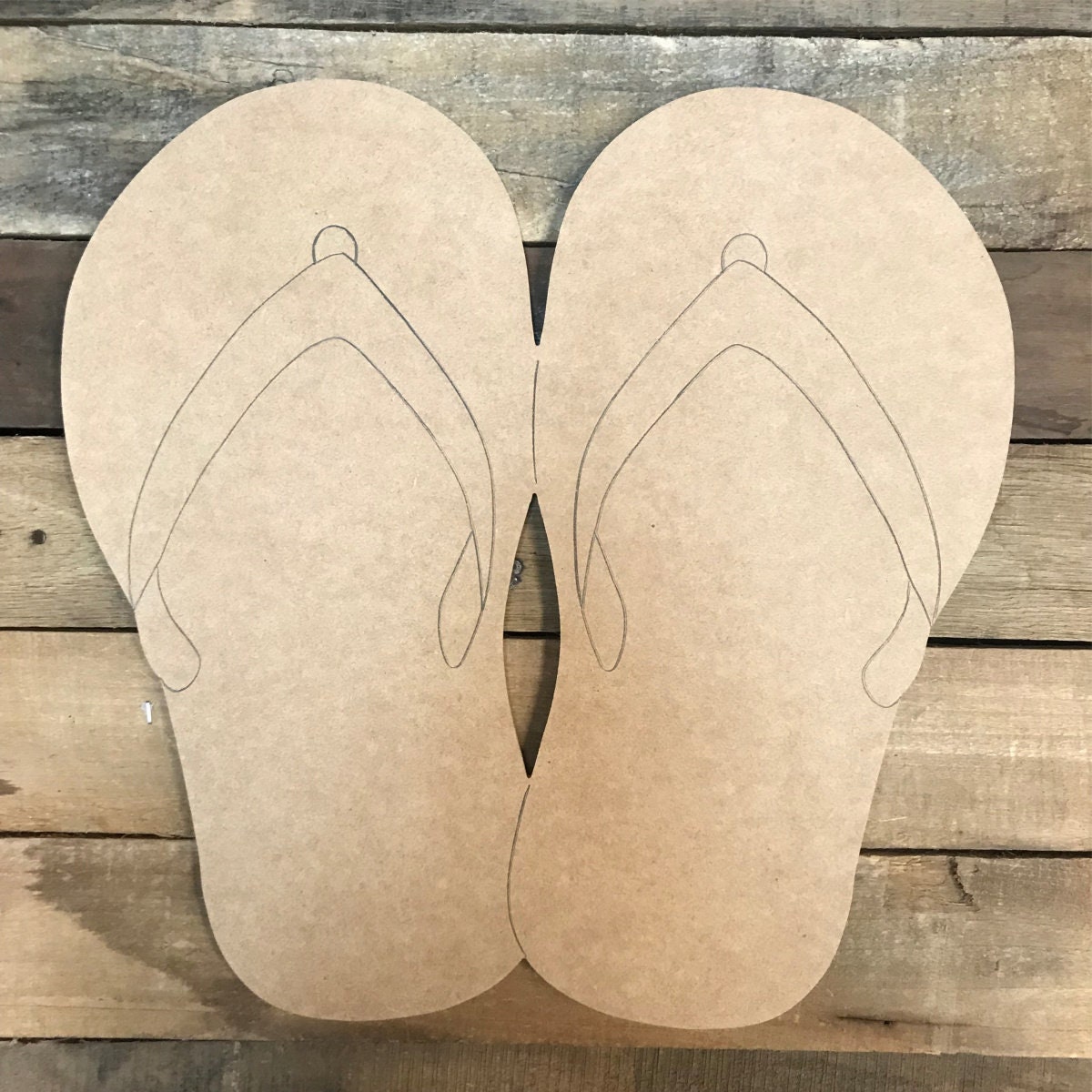 Flip Flops, Summer Beach Footwear Pair of Flipflops Thongs Unfinished ...