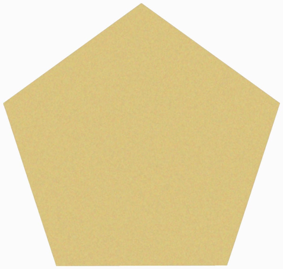 PENTAGON Polygon Unfinished Wooden Craft Shape, Do It Yourself, 5 Side ...