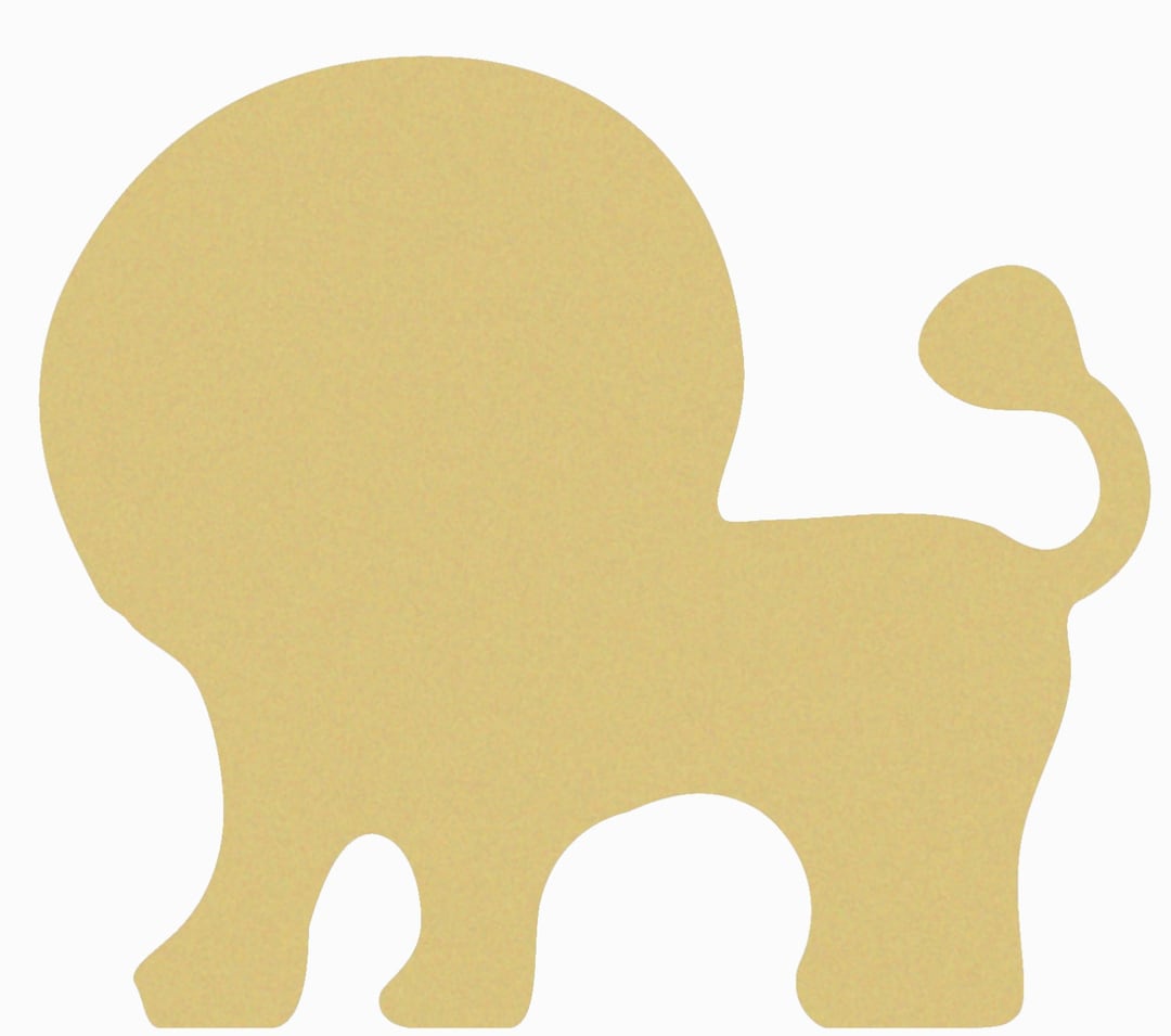 LION Shape Unfinished Wooden Craft Shape, Do It Yourself, DIY, Children ...