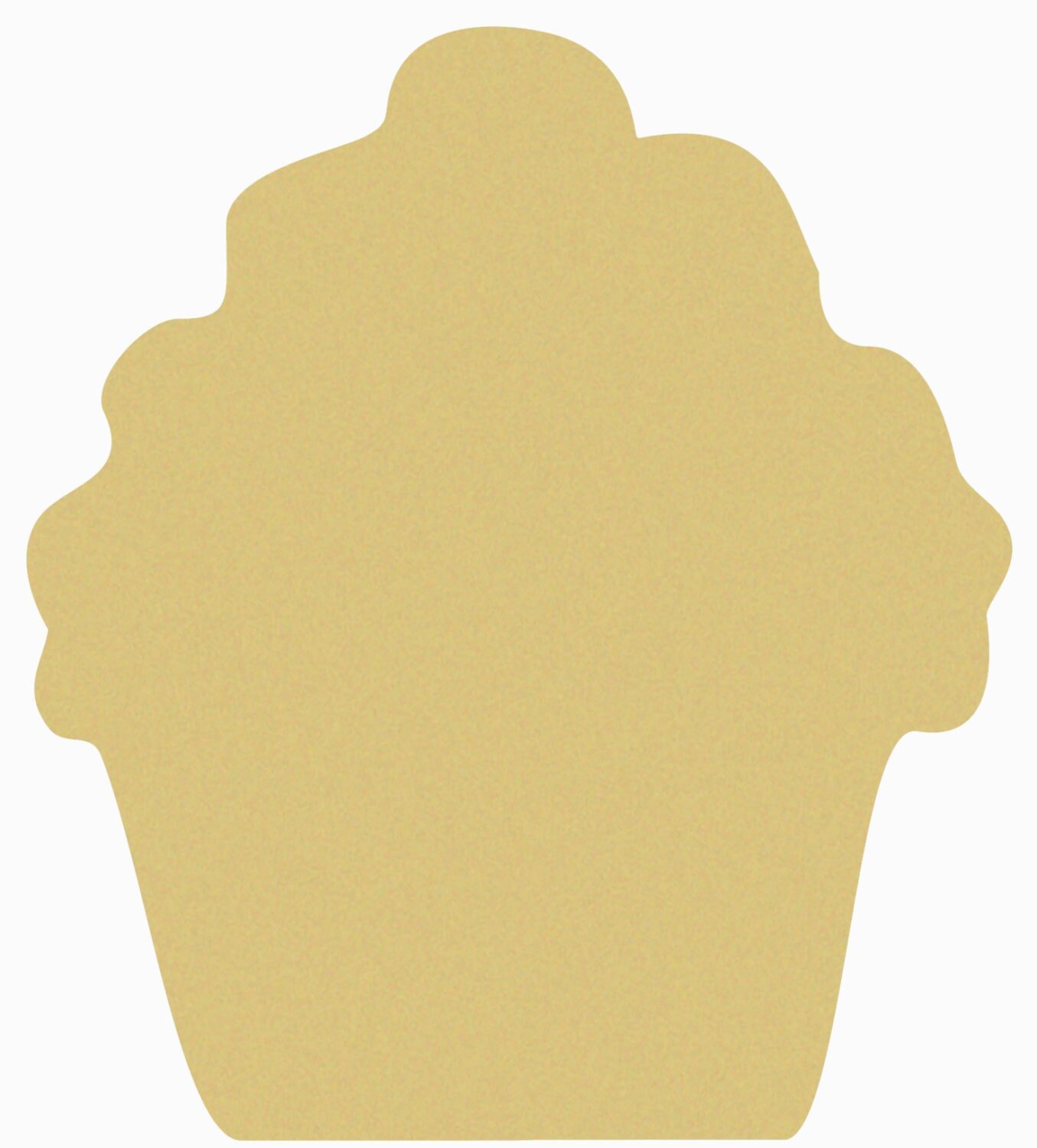 Summer Cupcake With Icing Craft Shape Wooden Unfinished, Cupcake Wood ...