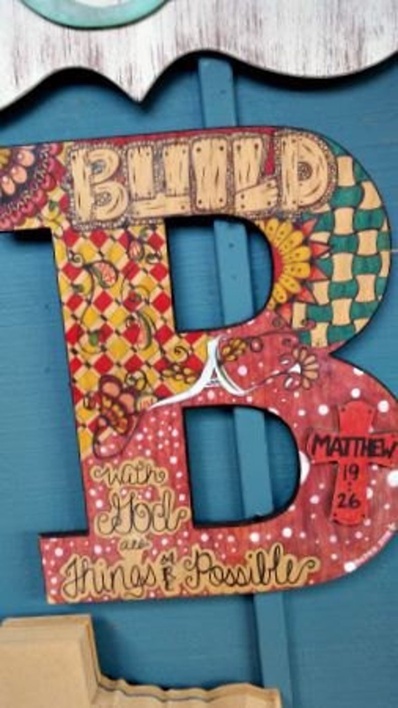 Rockwell Unfinished Wooden Alphabet Letter Large, Wood Wall Decor ...