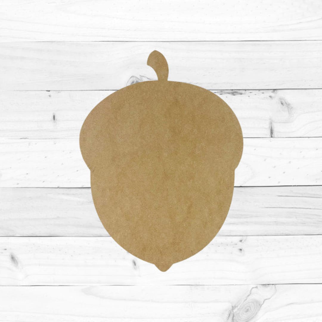 Animated Acorn, Animated Shape, Cartoon Shape, MDF Wooden Craft ...