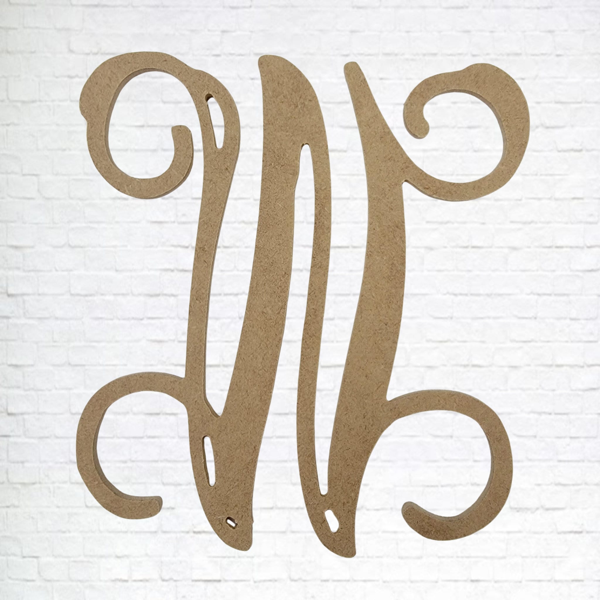 Unfinished Wooden Vine Letter Paintable Letter Buy This - Etsy