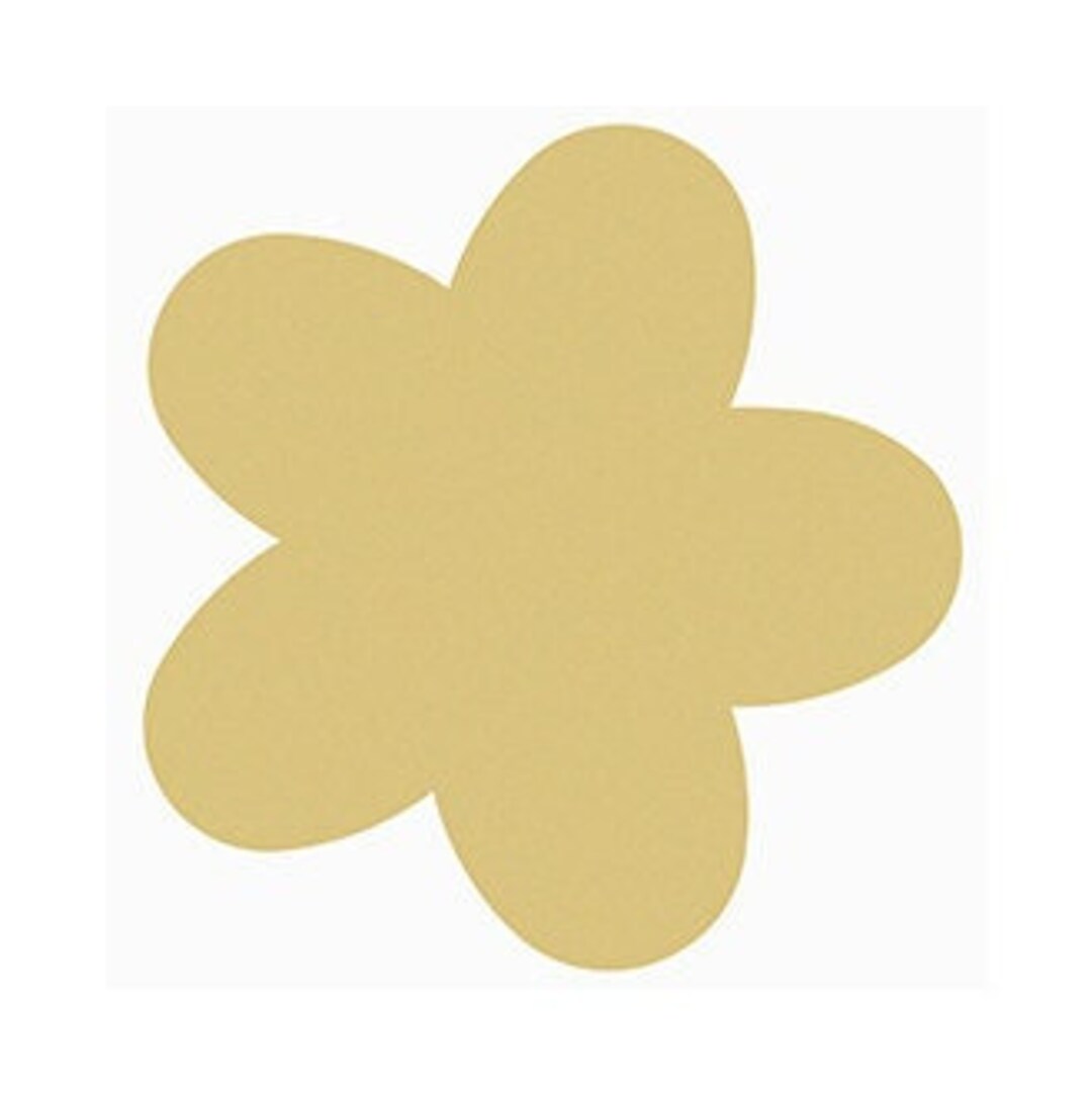 FLOWER Unfinished Wood Craft Shape, Children's Plain Flower Craft, DIY ...