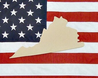 West Virginia State Unfinished Wooden Shape, Paintable Wooden Craft ...