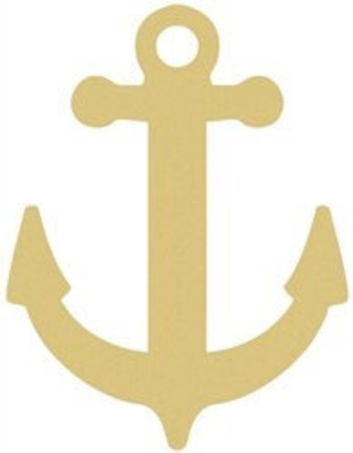 Anchor Unfinished Cutout, Wooden Shape, Paintable Naval Wooden MDF DIY ...