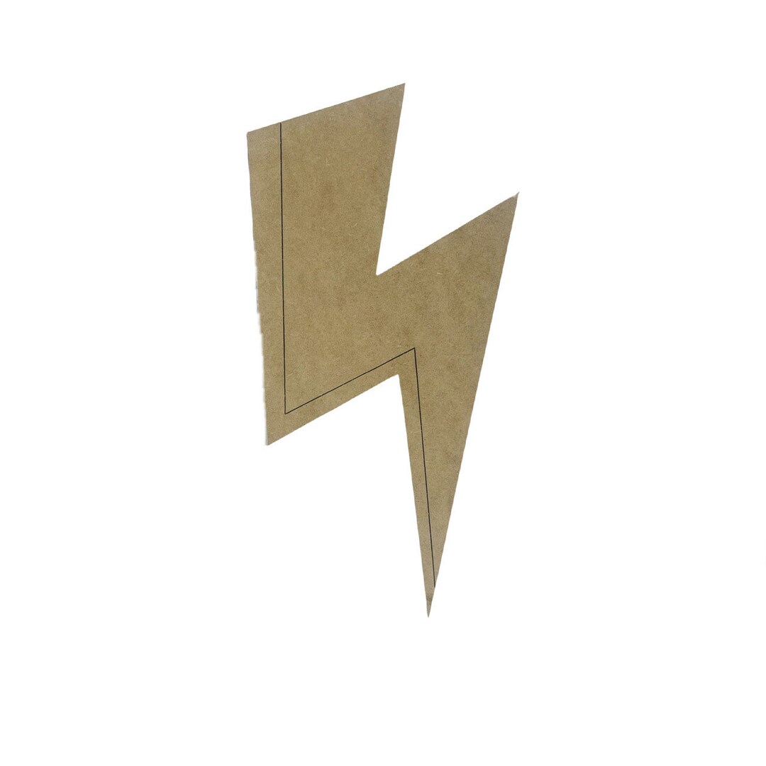 Lightning Strike 90's Shapes Unfinished Wood Cutout - Etsy