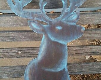8 PT BUCK Unfinished Wooden Craft Shape, Do It Yourself, Wooden Buck ...