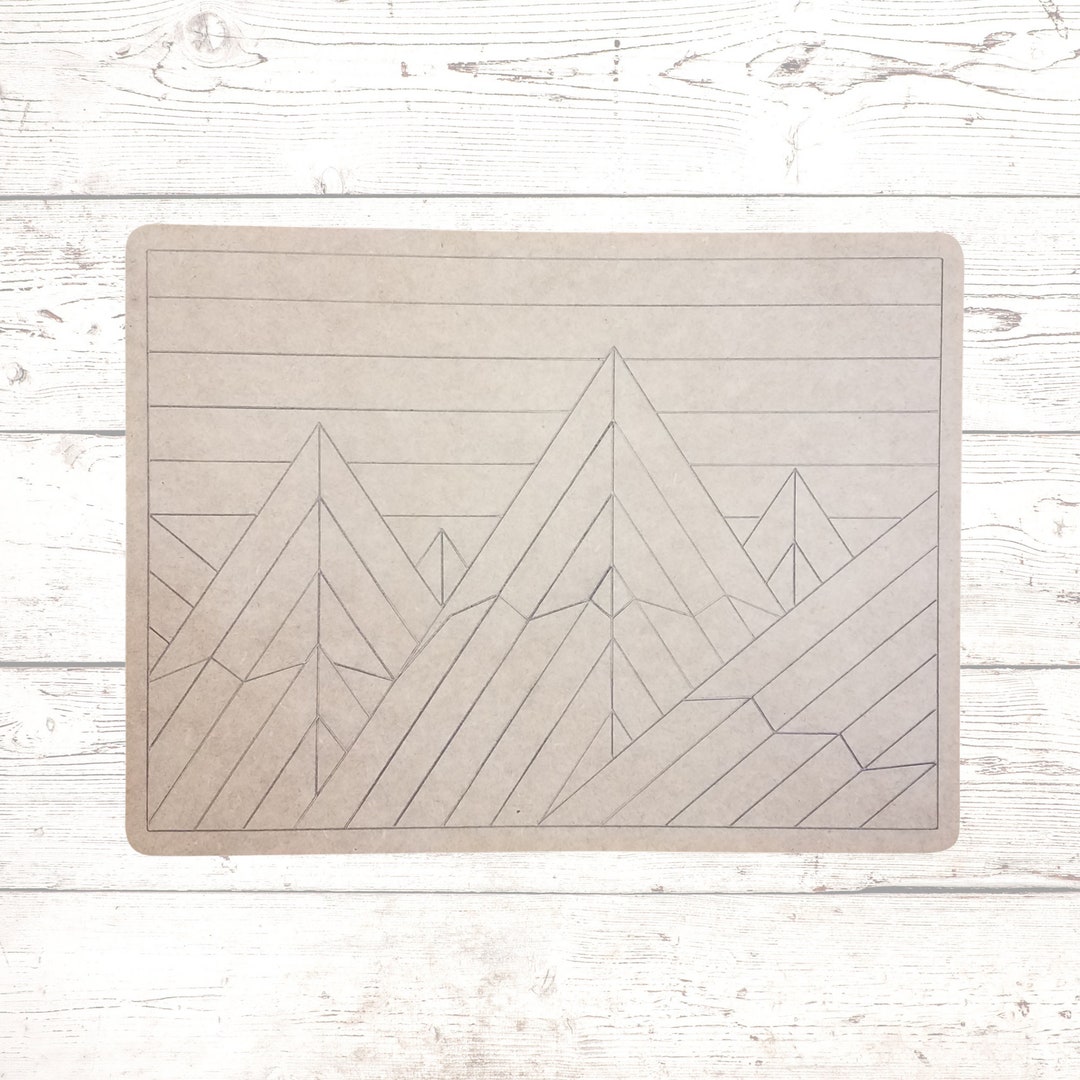 Mountain Range Pattern Mountain Quilt Pattern Boho Geometric Mountain ...