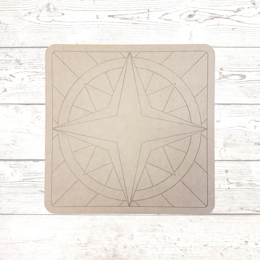 Square Compass Rose Pattern | Compass Quilt Pattern | Boho Geometric ...
