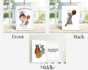 Ratatouille Birthday Card - Etsy UK