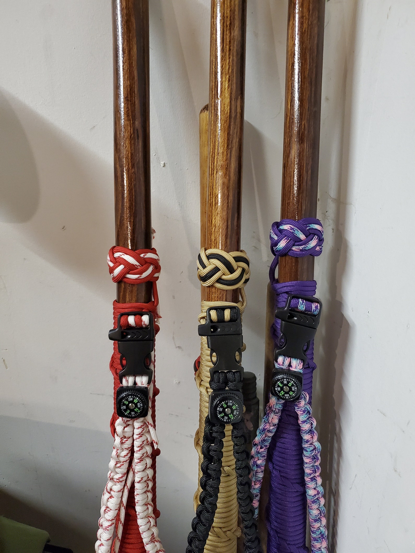 Customized Hiking Staff / Walking Stick - Your Color Choice! Made to ...