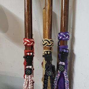 Customized Hiking Staff / Walking Stick - Your Color Choice! Made to ...