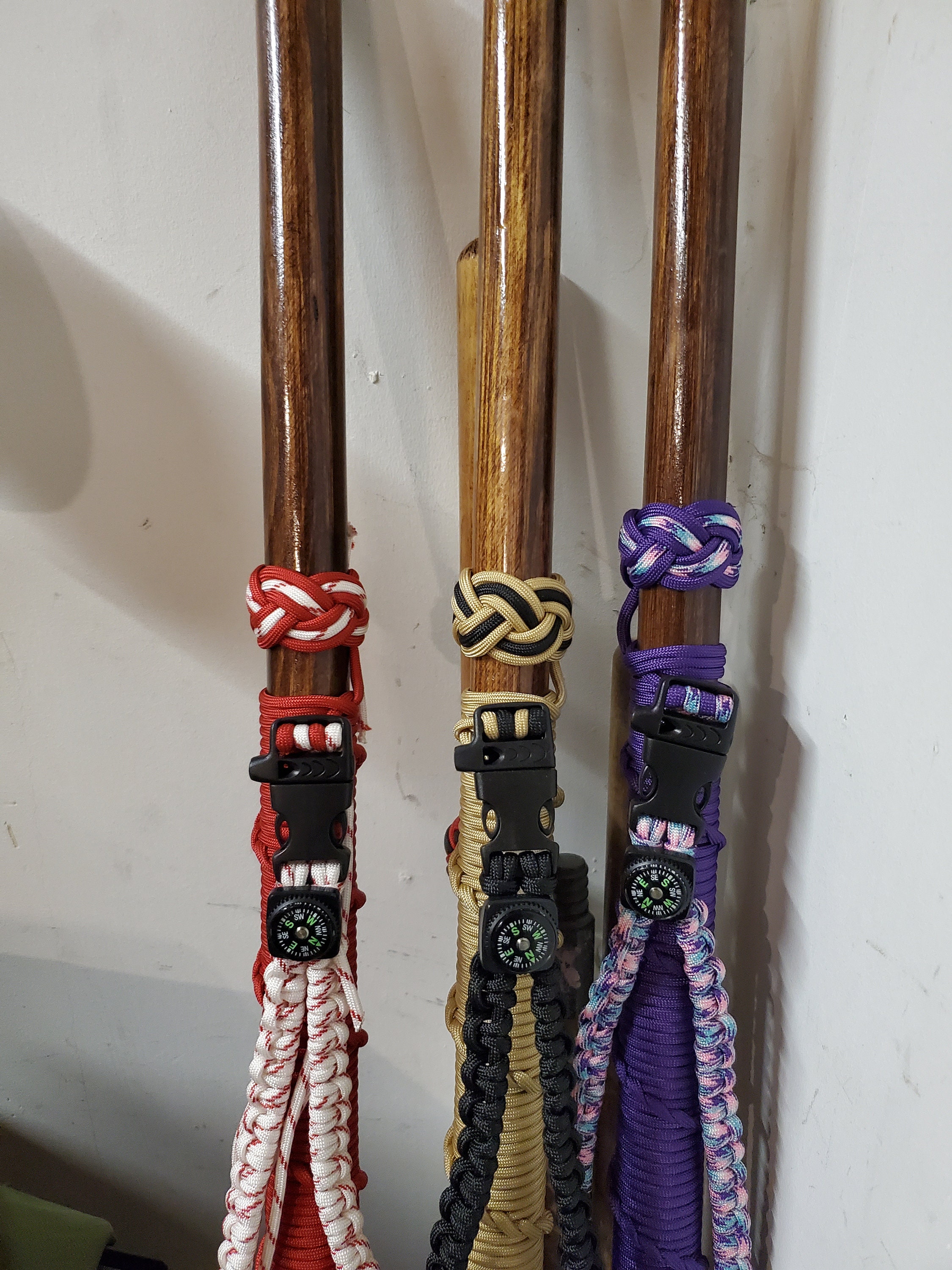 Customized Hiking Staff / Walking Stick - Your Color Choice! Made to ...