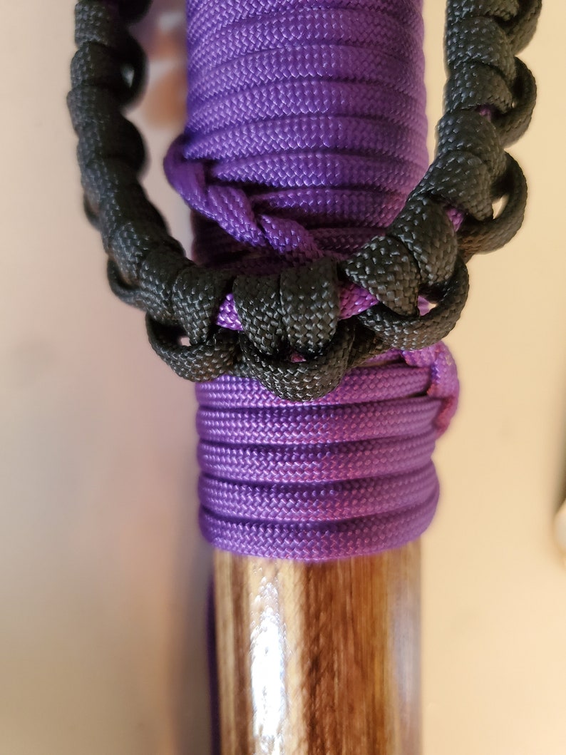 Purple and Black Hiking Staff / Walking Stick / Purple Hiking Staff - Etsy
